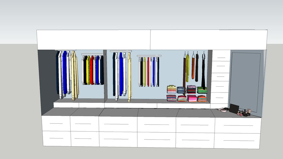 Mo's Bespoke Wardrobe design | 3D Warehouse