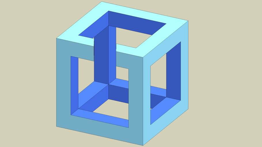 Impossible cube | 3D Warehouse