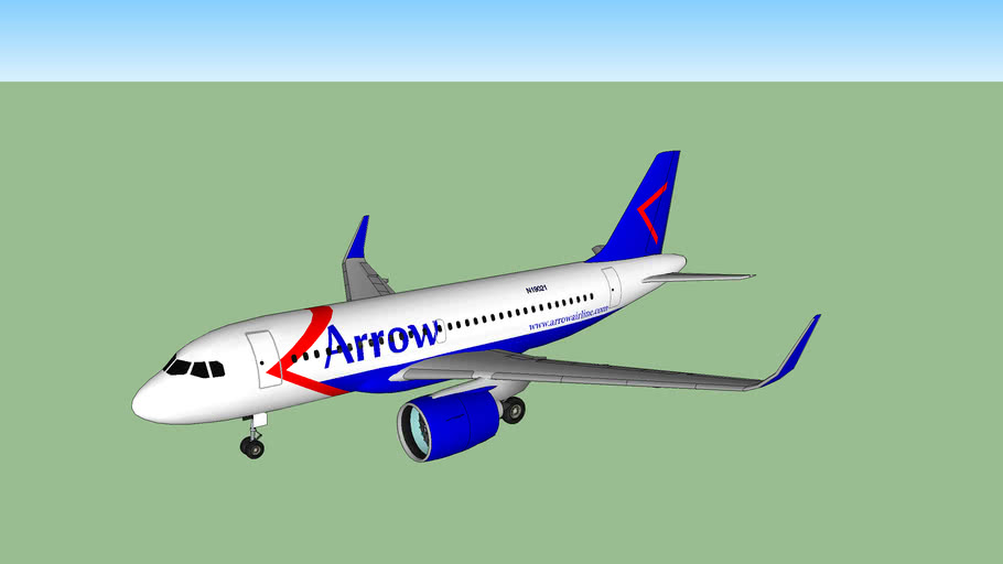 Arrow Airlines - (2019F]) - Airbus A319NEO | 3D Warehouse