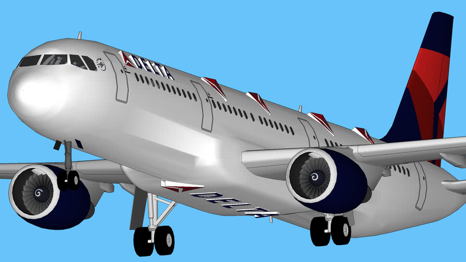 Delta Air Lines Airbus A321-200 special livery | 3D Warehouse