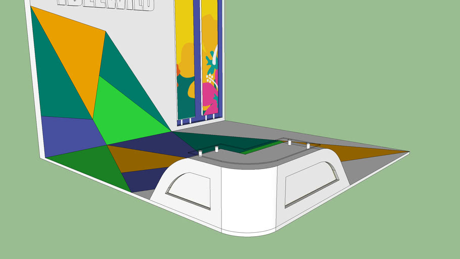 Booth Simple | 3D Warehouse