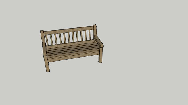 Wooden Bench | 3D Warehouse