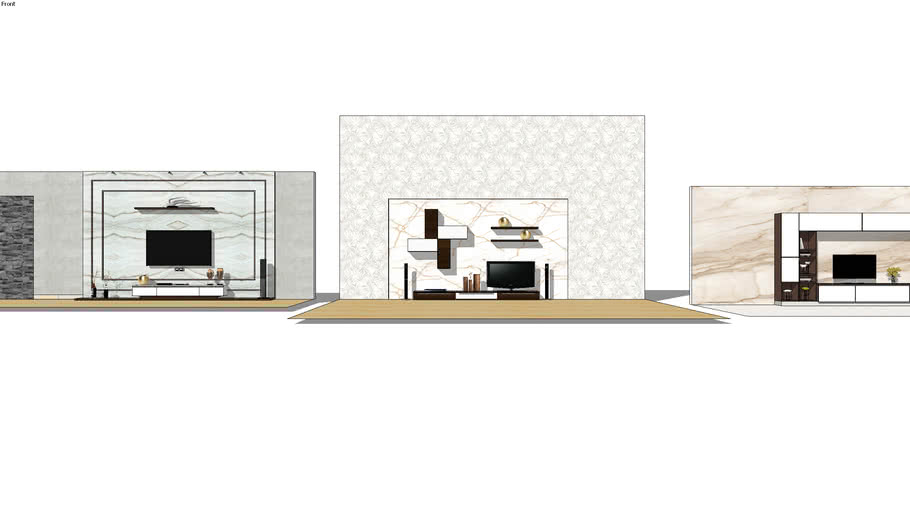 TV+UNIT+2skp2skp.skp | 3D Warehouse