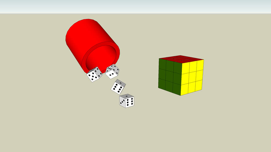 Rubic cube and pick. | 3D Warehouse