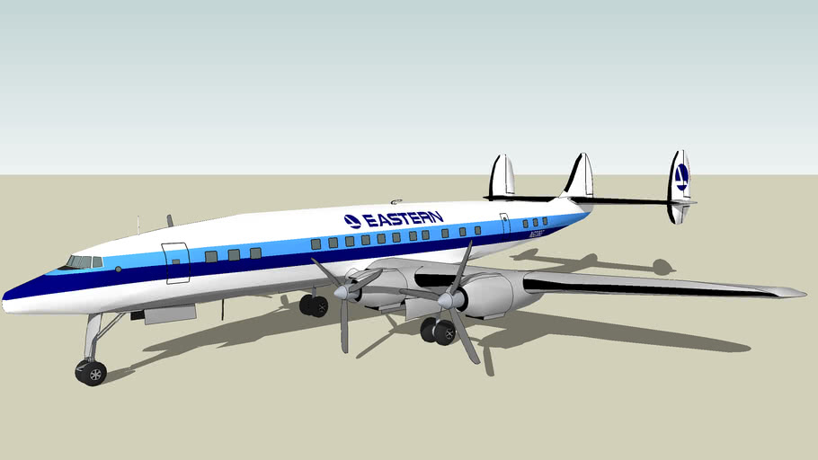 Eastern Air Lines Lockheed L-1049G Super Constellation | 3D Warehouse