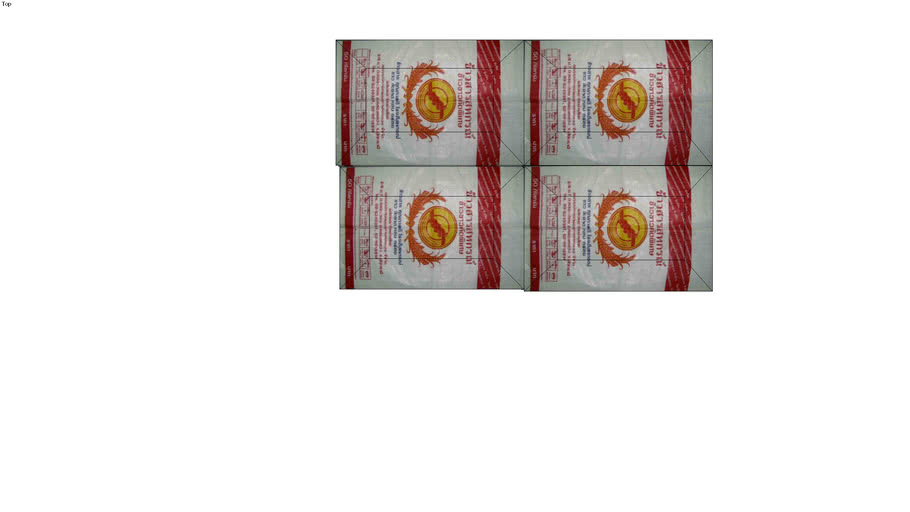 rice bags on pallet | 3D Warehouse