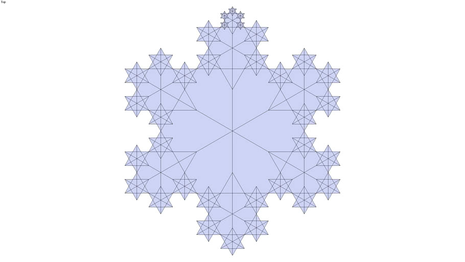 Koch Snowflake | 3D Warehouse