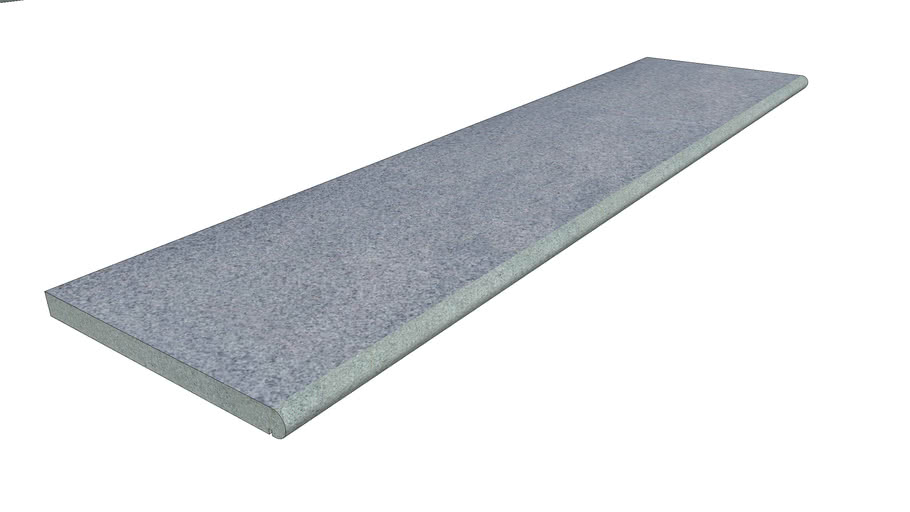 Blue Grey Granite Sawn Step 2000 x 500 x 40 mm Bullnose Edge with Drip ...
