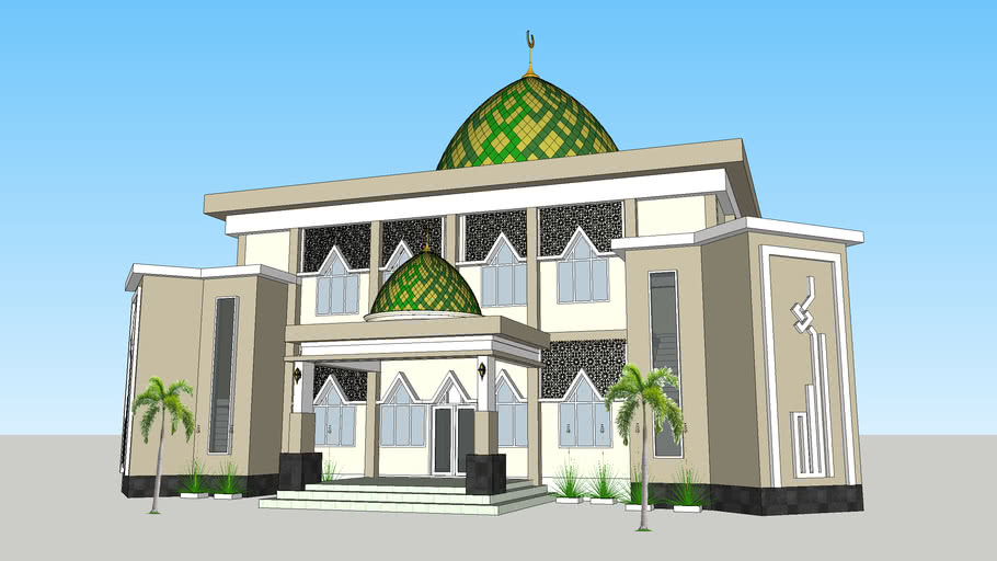 Masjid 15x 15 lahan 40x50 | 3D Warehouse