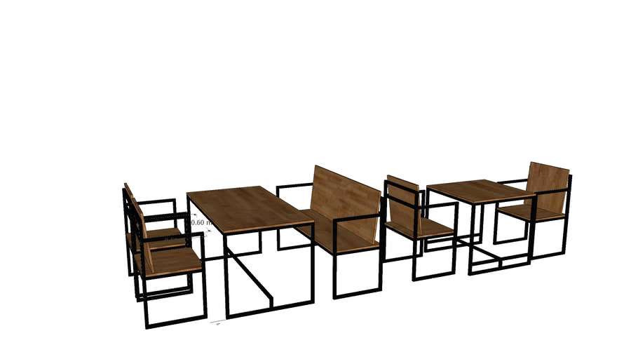 steel legs chair | 3D Warehouse