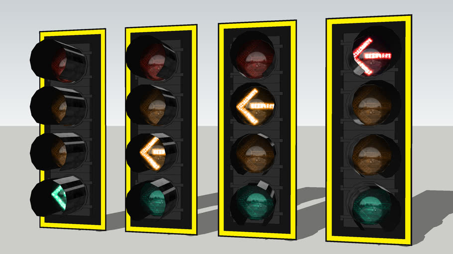 Dialight FYA left turn signals | 3D Warehouse