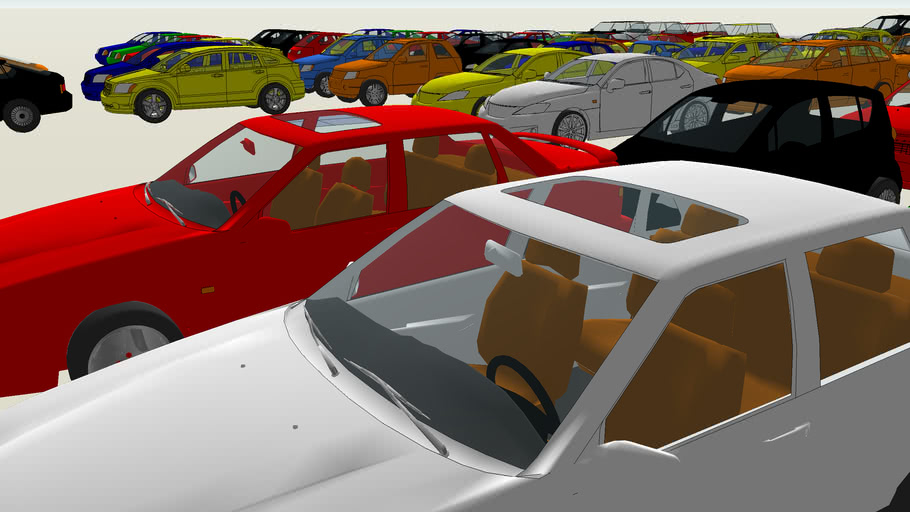 sedan car props | 3D Warehouse