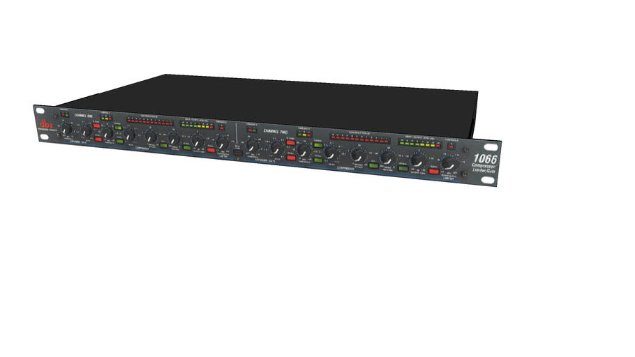 dbx 1066 - Dual Mono/Stereo Compressor/Limiter with Gate | 3D Warehouse