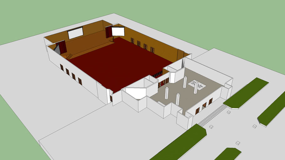 UTM Dewan Sultan Iskandar Hall Floor Map | 3D Warehouse