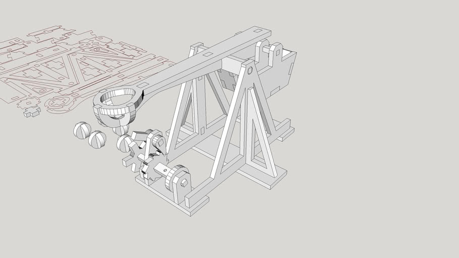 Castle under attack, Trebuchet | 3D Warehouse
