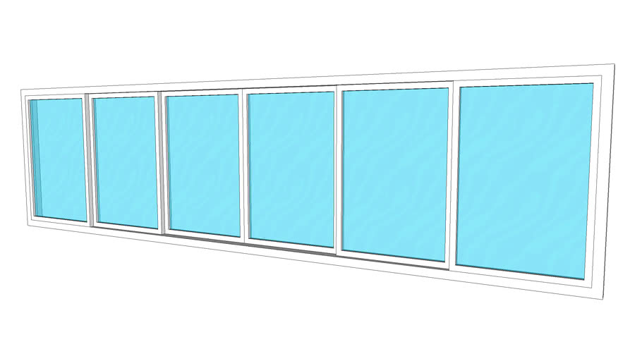 3 Pane x 2 Opposite Sliding Window (working!) | 3D Warehouse