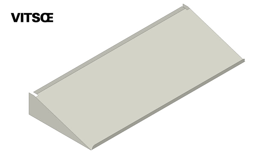 18º Sloping shelf 90cm (35 1/2') | 3D Warehouse