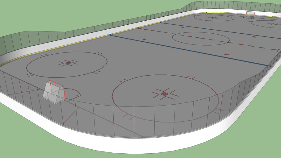 Full Size Ice Hockey Rink | 3D Warehouse