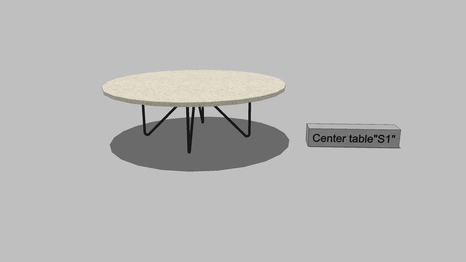 circular center table1 | 3D Warehouse