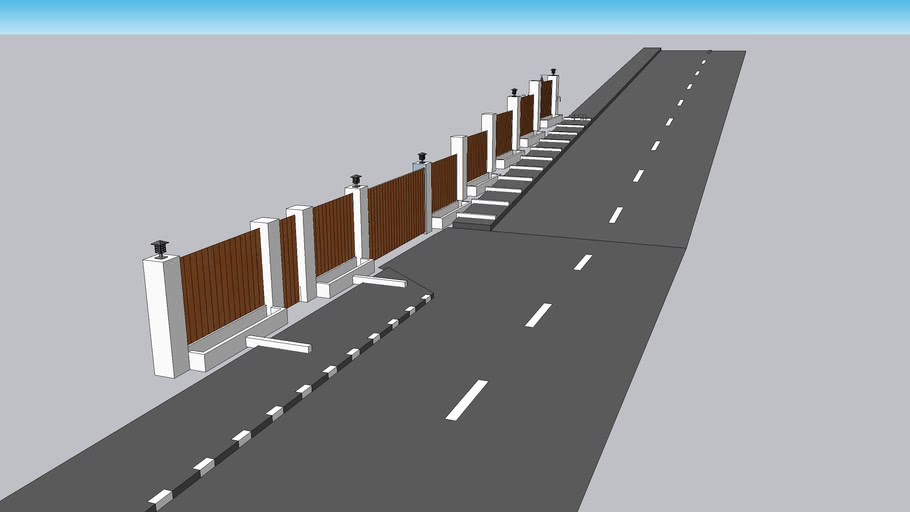 Pagar grc | 3D Warehouse