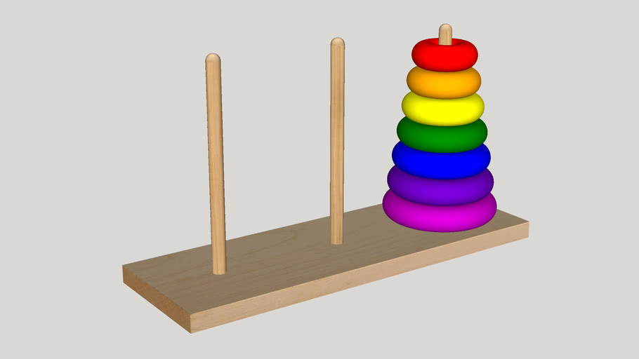 Tower of Hanoi (Stacking Puzzle) | 3D Warehouse
