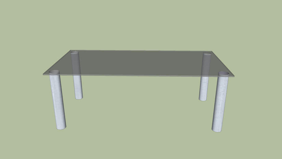 glass table | 3D Warehouse