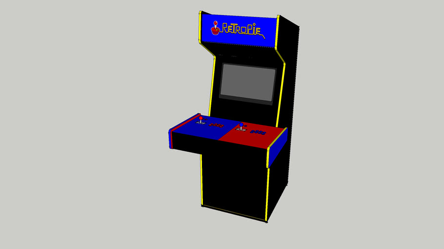 RetroPie Arcade Cabinet | 3D Warehouse