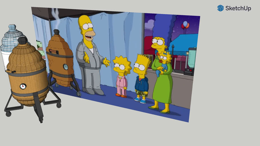 The Hive - The Simpsons Homers Smoker | 3D Warehouse