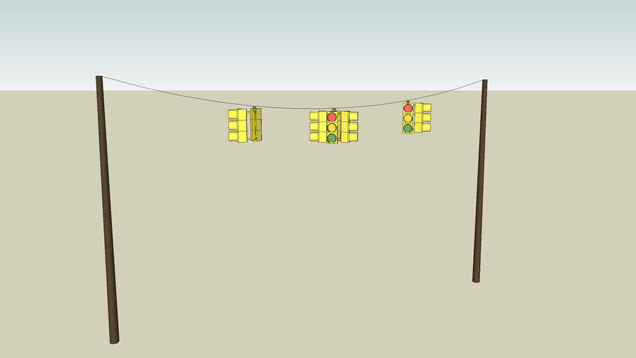 4-way intersection(on wire) | 3D Warehouse