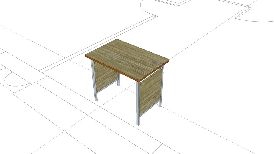 Computer Table 2'x3' | 3D Warehouse