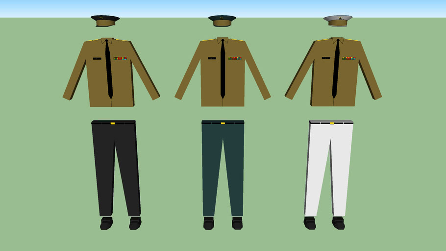 UFS Military Field Dress Uniforms | 3D Warehouse