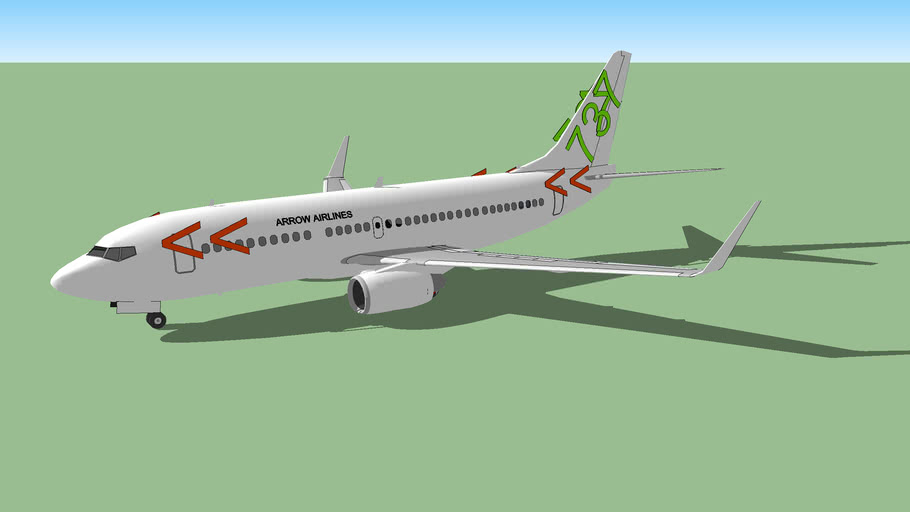 Arrow Airlines Boeing 737-700 (1974 1996 Livery) Pre GO! Merger | 3D ...