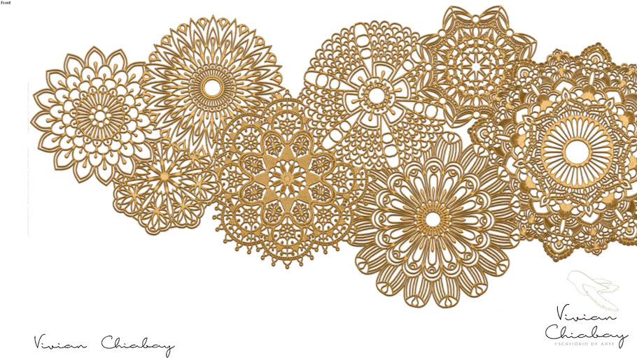 Painel de Mandalas Margareth | 3D Warehouse