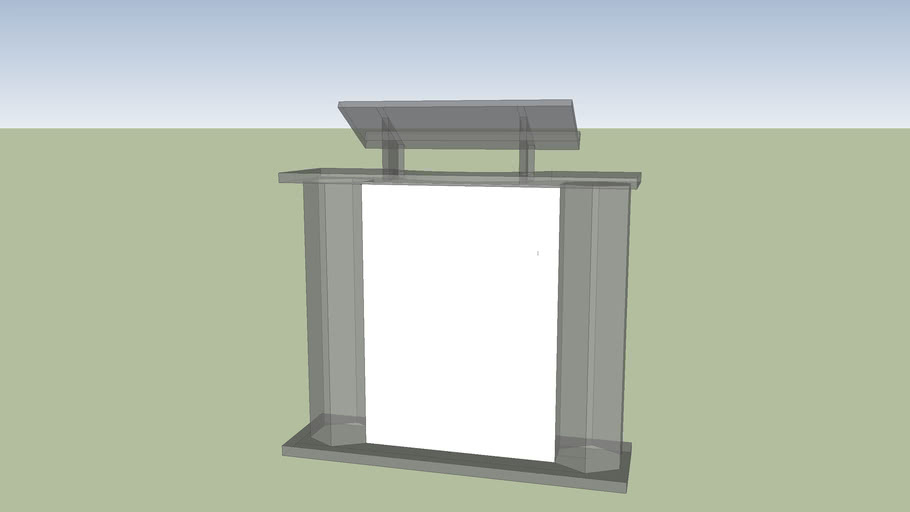 Púlpito de Igreja Evangélica 003 | 3D Warehouse