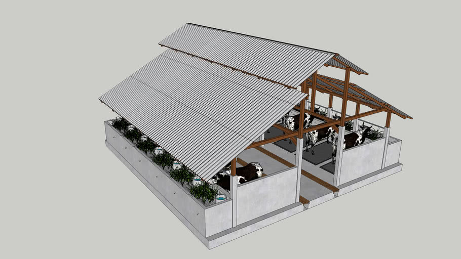 KKN-PPM UGM 2020 Kandang sapi ganda | 3D Warehouse