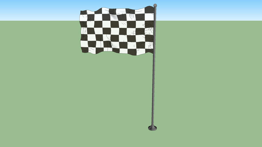 Flags flown at a car race | 3D Warehouse