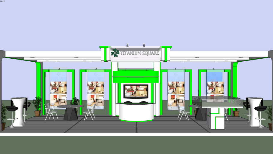 Booth Exhibition 4 x 10 | 3D Warehouse