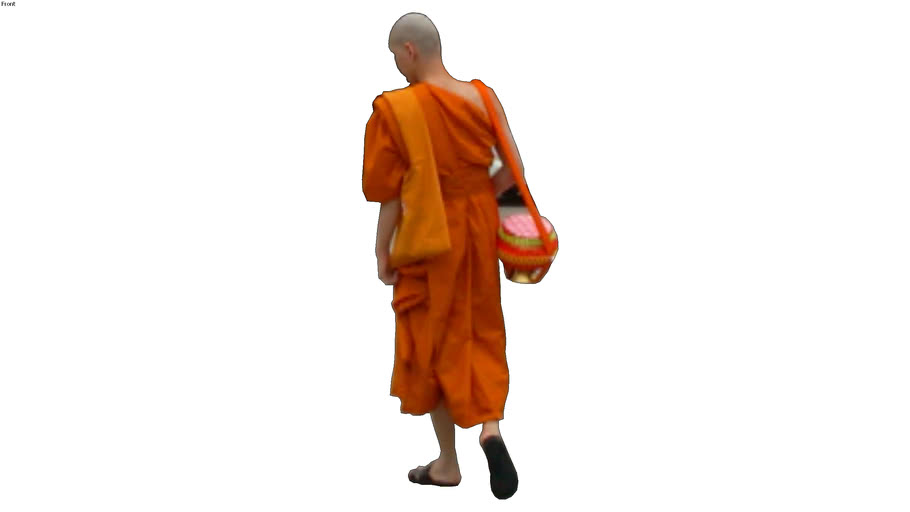 Monk walk back 02 | 3D Warehouse