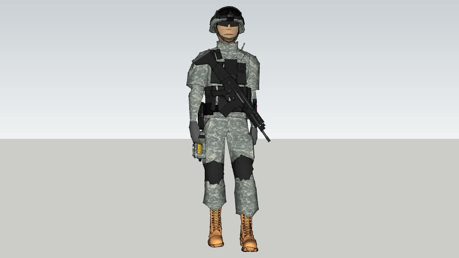 soldiers army u.s.a. | 3D Warehouse