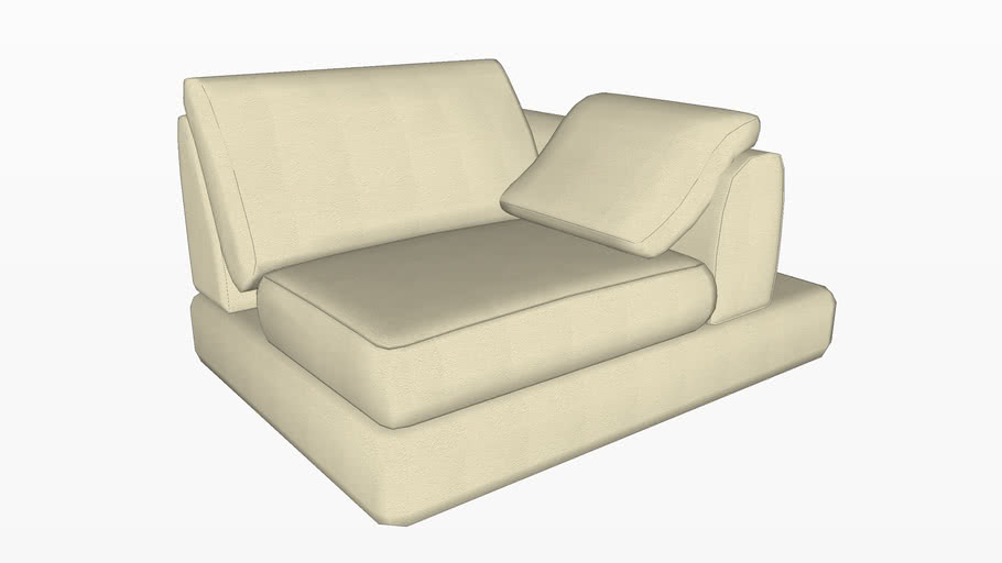 Natuzzi Diagonal Sofa 2375 002 | 3D Warehouse