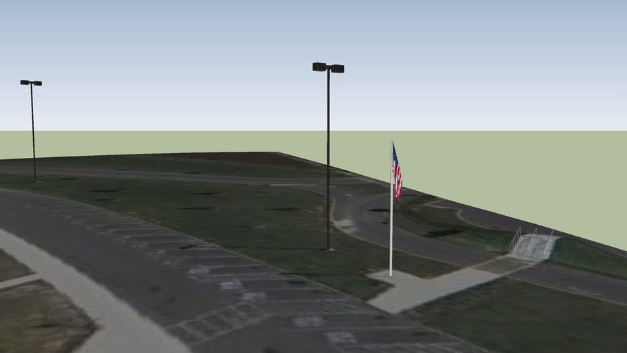 The Flag Post of HVA and Surroundings | 3D Warehouse