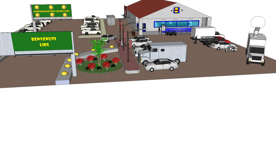 Lidl Robbio Italy Europe | 3D Warehouse