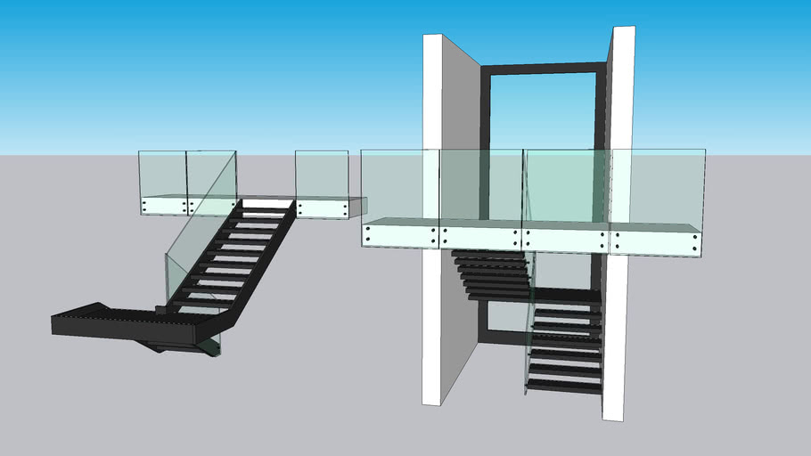 Modern staircase | 3D Warehouse
