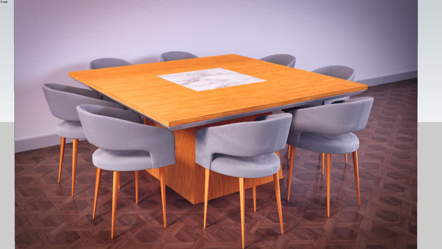 Square Dining Table | 3D Warehouse
