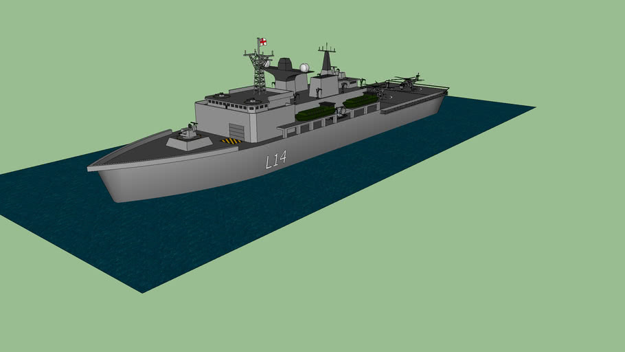 Albion Class Landing Platform Dock - HMS Albion (L14) | 3D Warehouse