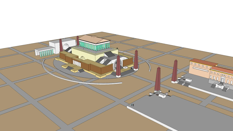 Denkmal Friedrichs des Großen 1796 - Entwurf von Friedrich Gilly | 3D ...