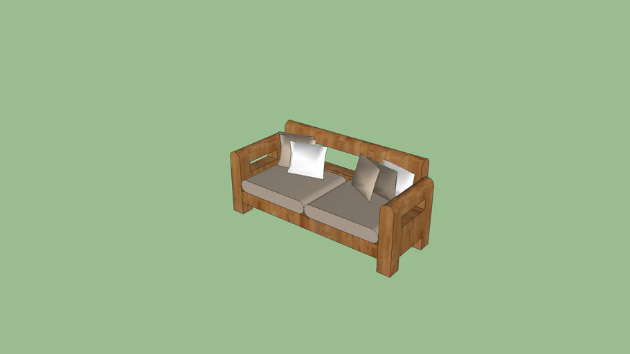 Neutral Loveseat | 3D Warehouse