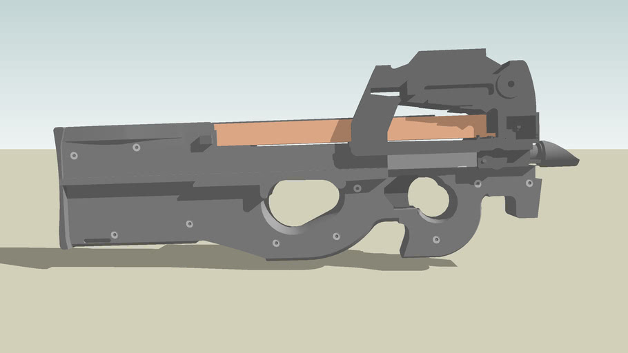 FN P90 SMG | 3D Warehouse