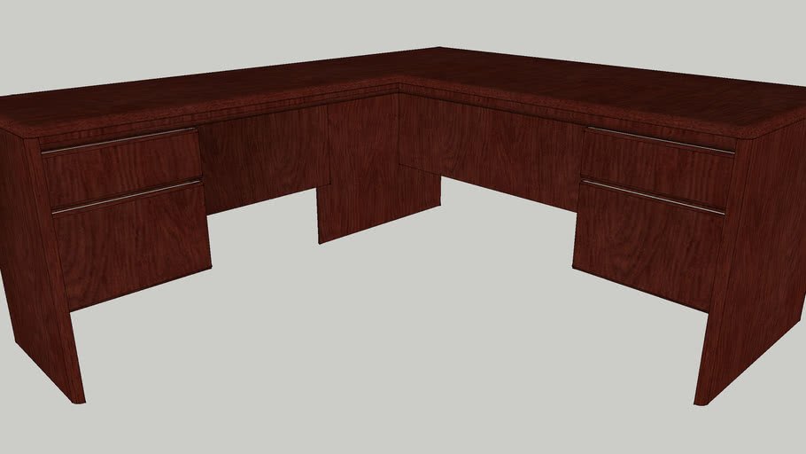 L shaped desk | 3D Warehouse
