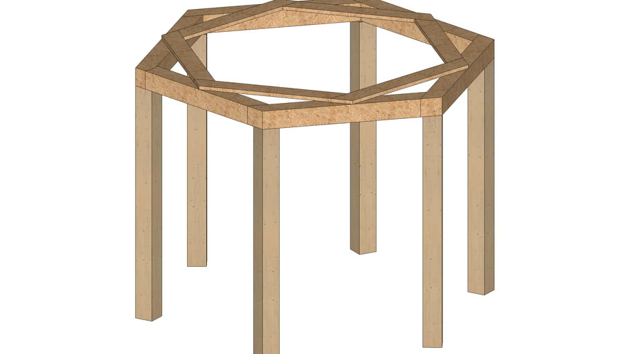 Hexagonal Pergola | 3D Warehouse